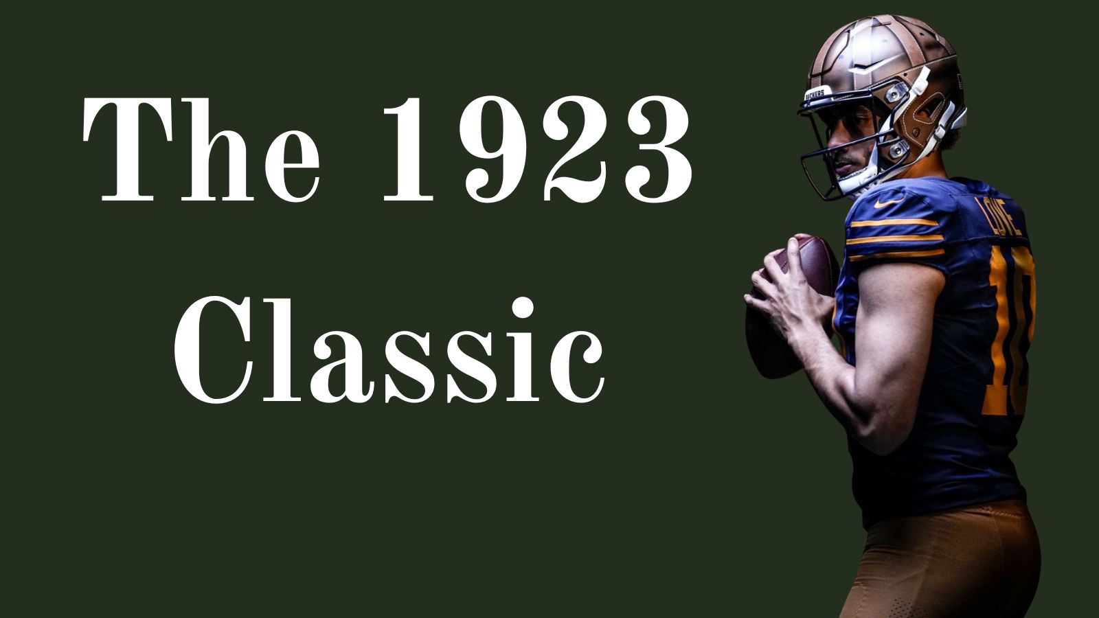 Packers introduce the 1923 Classic Uniform